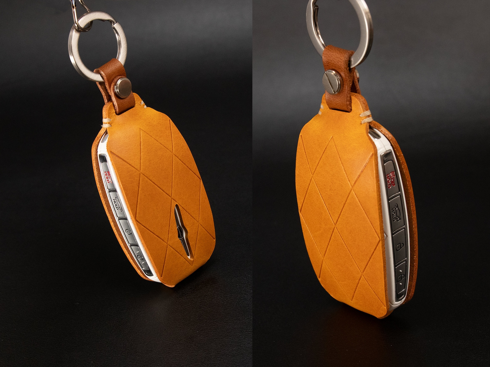 Genesis Series [03] Leather Key Fob Cover - Premium Italian Veg-tanned ...