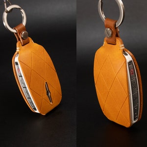 Genesis Series [03] Leather Key Fob Cover - Premium Italian Veg-tanned ...