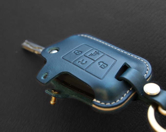 Volkswagen Series Key Fob Cover Golf Tiguan Italian Veg-tanned Leather ...