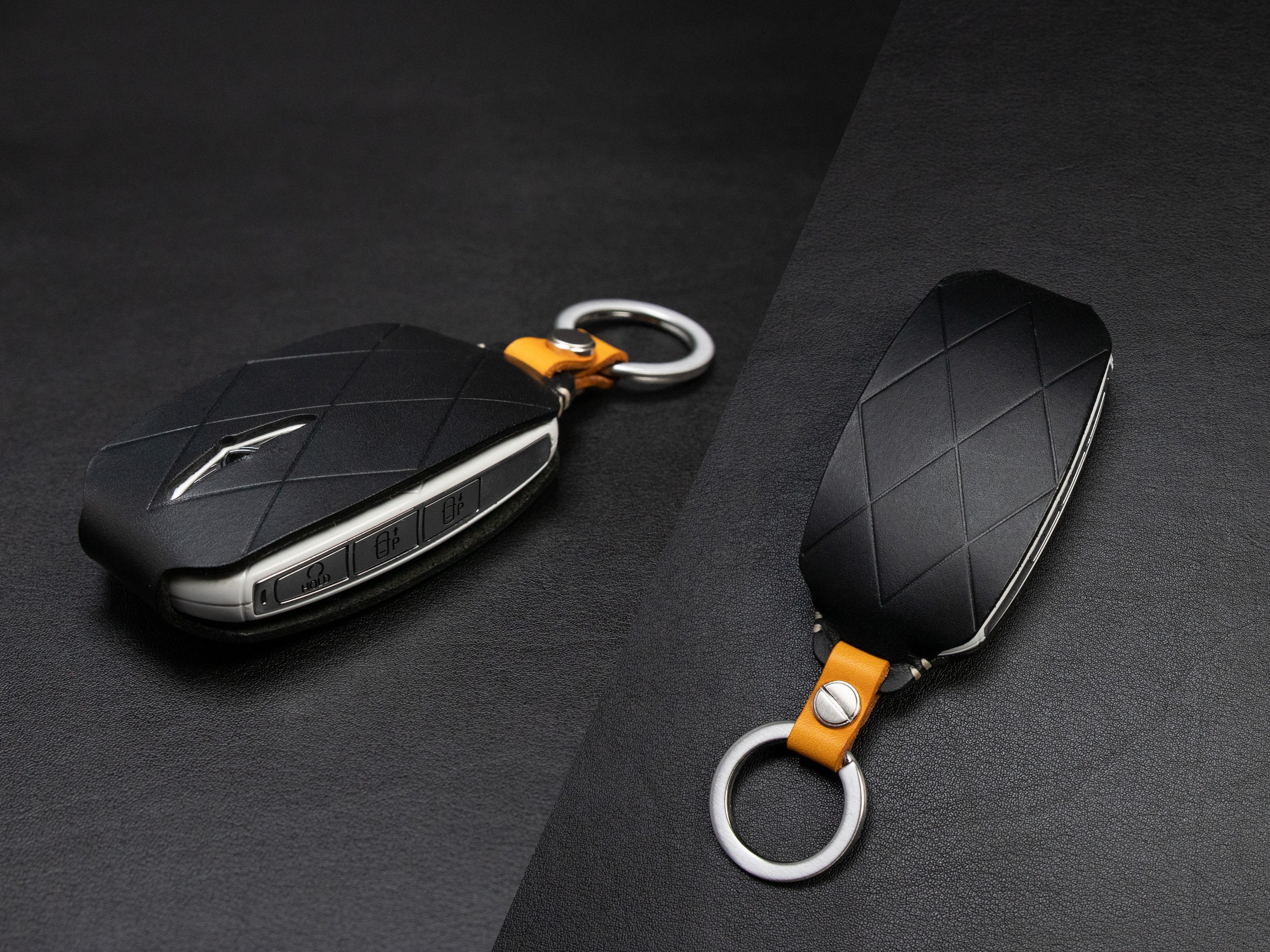 Genesis Series [03] Leather Key Fob Cover - Premium Italian Veg-tanned ...