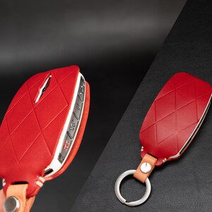Genesis Series [03] Leather Key Fob Cover - Premium Italian Veg-tanned ...