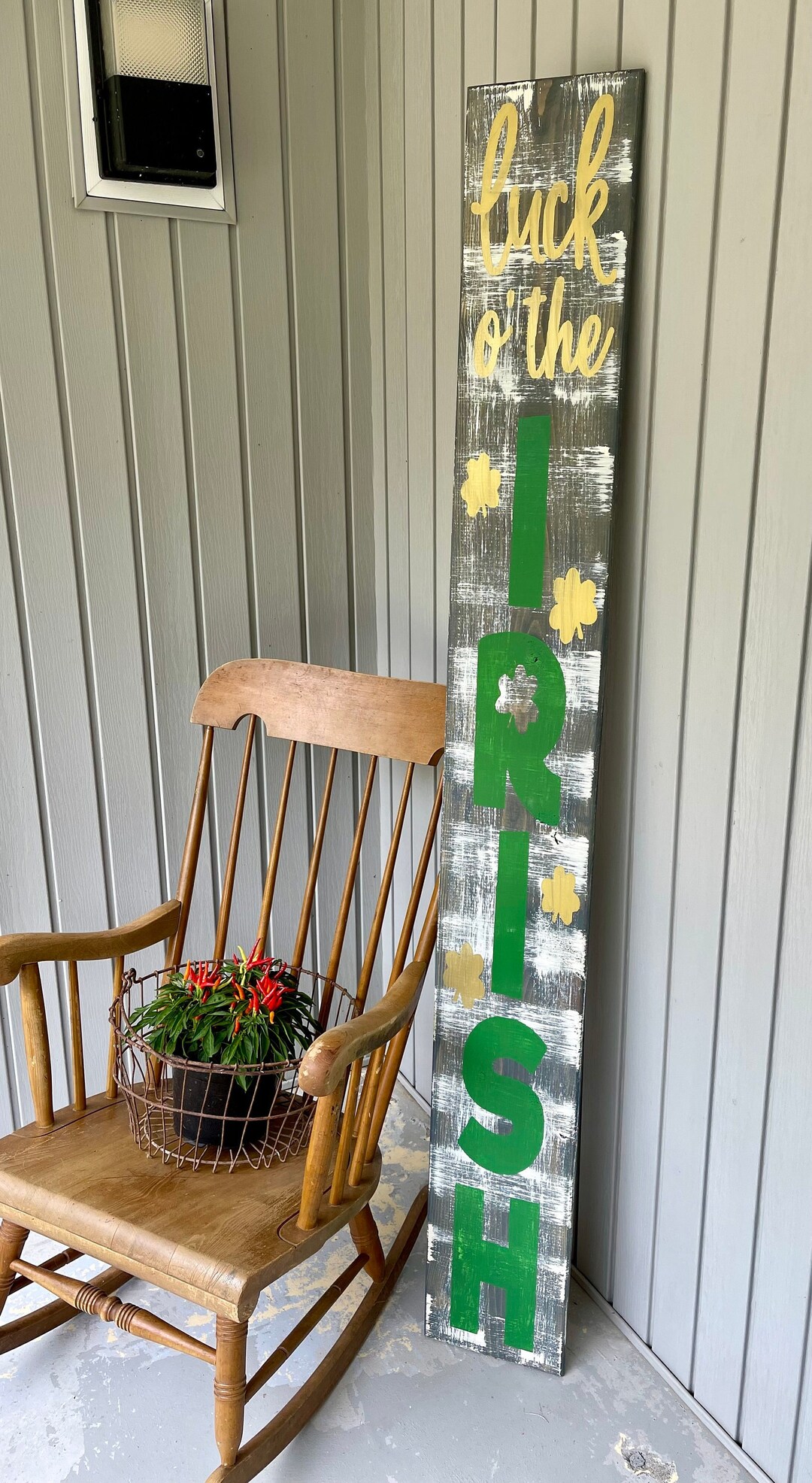 Handcrafted St. Patrick's Day Porch Leaner, Irish Decor - Etsy