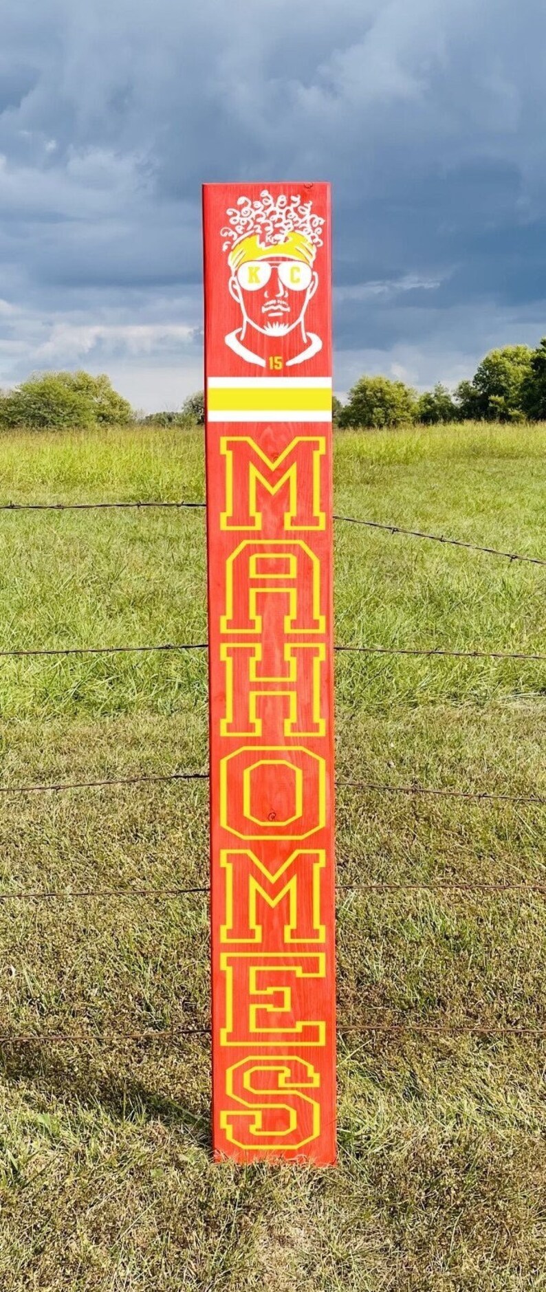 Patrick Mahomes Chiefs Front Porch Sign Mahomes Front Porch | Etsy