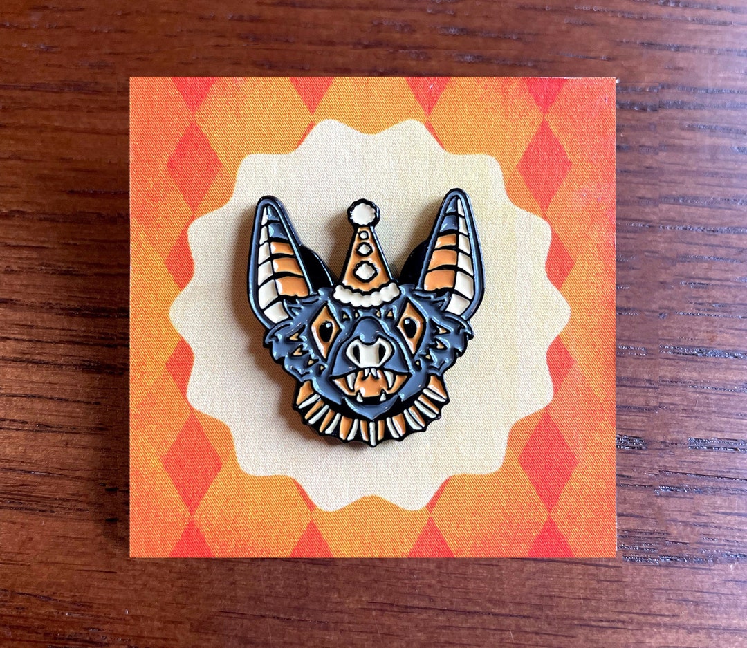 Halloween Vintage Style Clown Bat Enamel Pin - Etsy