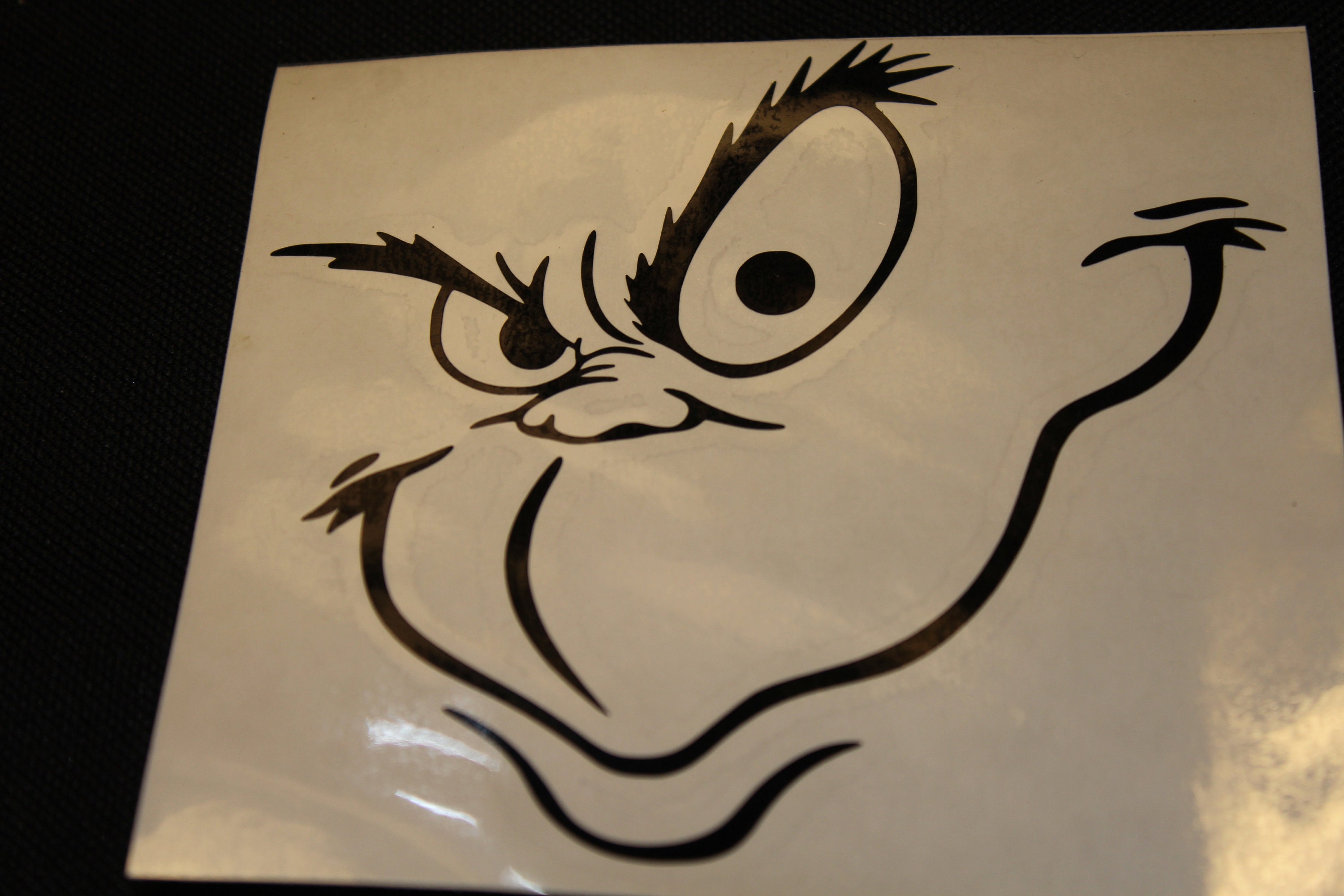 The Grinch Face Vinyl Decal | Etsy