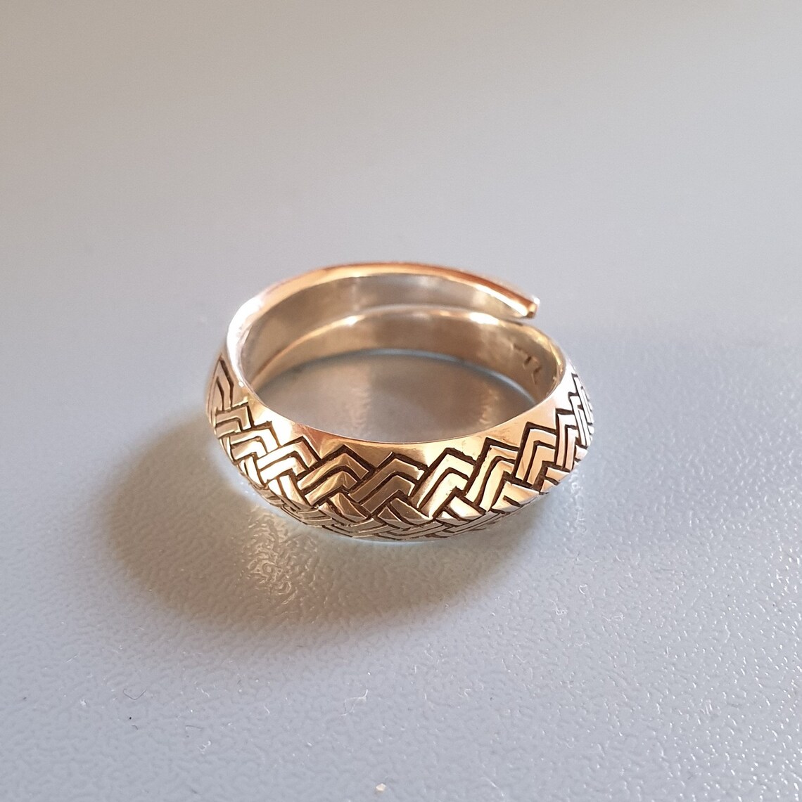 Viking Axe Edge Ring Sterling Silver Hallmarked - Etsy