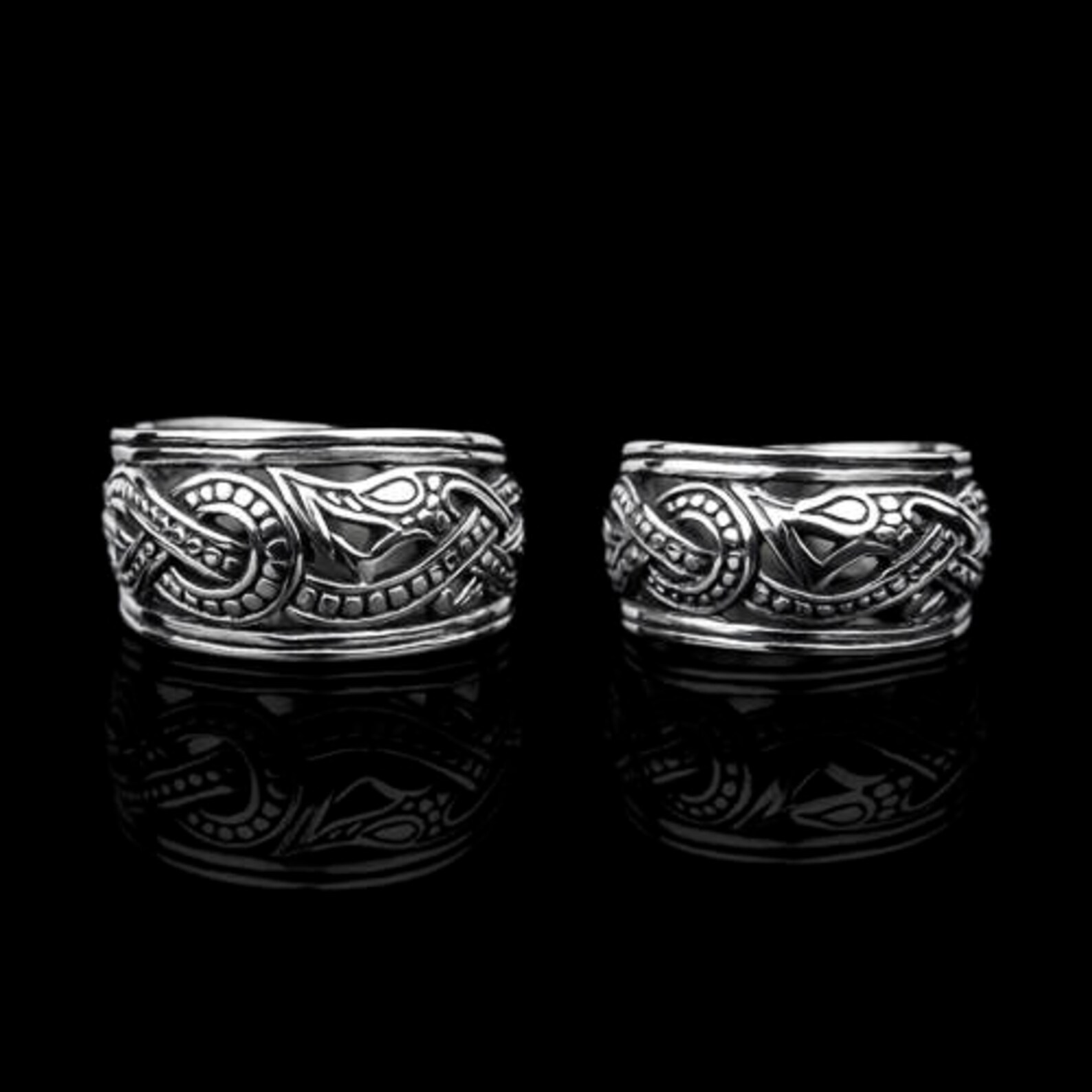 Viking Dragon Ring Sterling Silver | Etsy UK