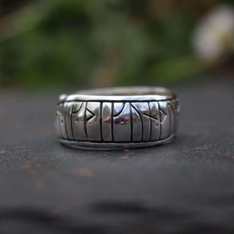 Rune Wedding Ring - Etsy