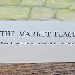 Maud T. Atkinson Illustration "the Marketplace" Providence Lithograph ...
