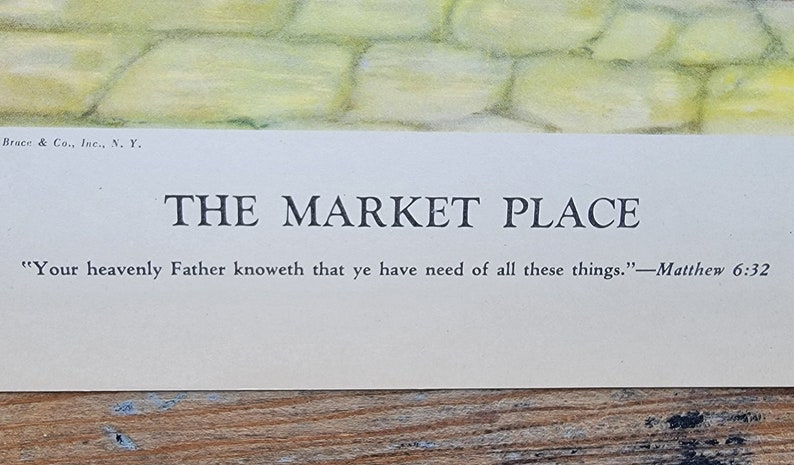 Maud T. Atkinson Illustration "the Marketplace" Providence Lithograph ...