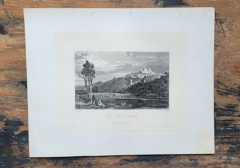 Glen Flesk Castle, 1884 PICTURESQUE IRELAND Ancient Gothic Scenery ...