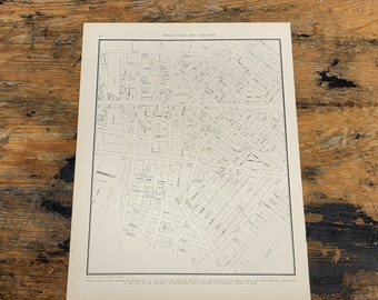 1935 Kansas City Street Capital Map Vintage Black & White Print - Etsy