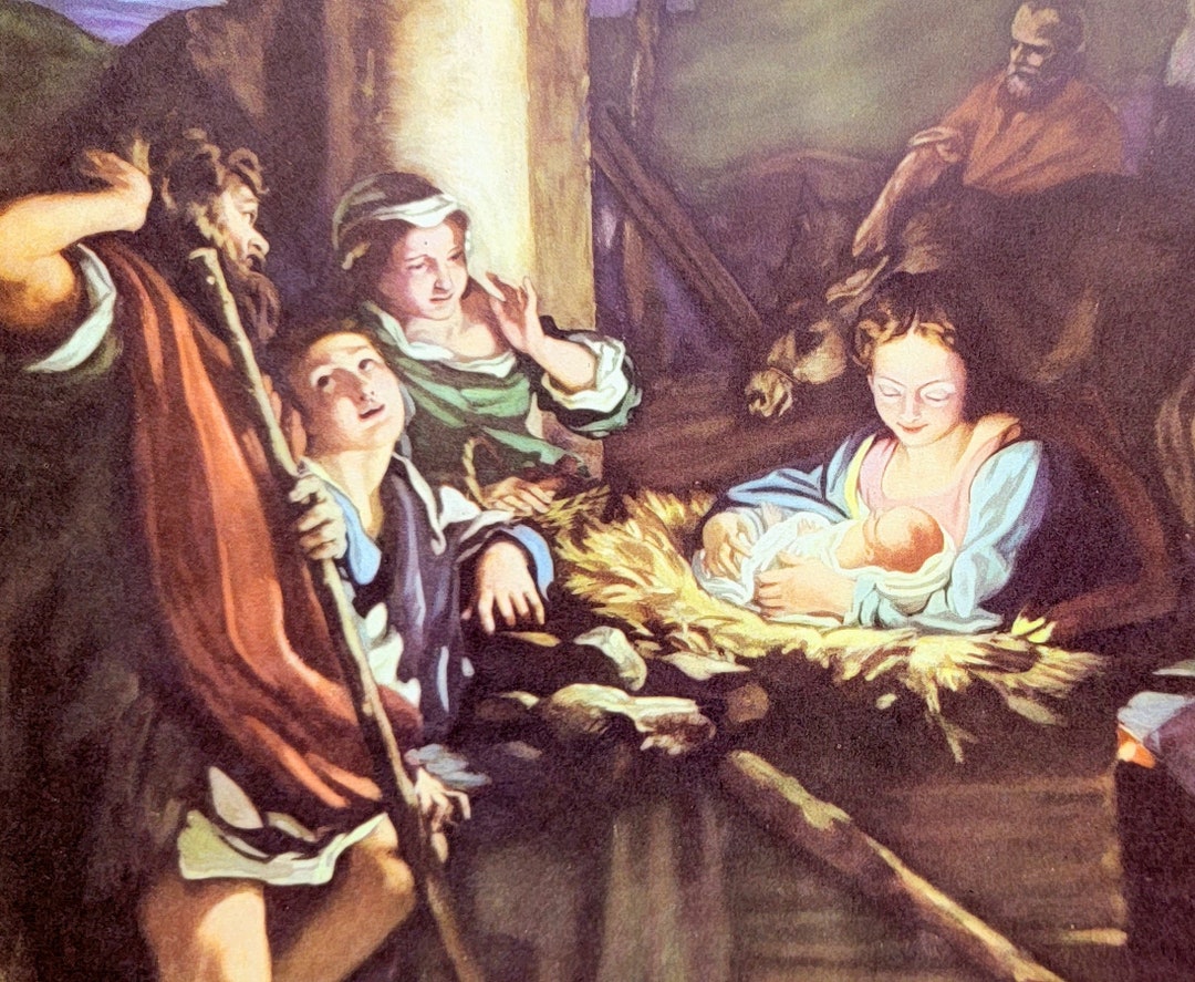 The Nativity, Holy Night or Adoration of the Shepherds by Antonio Da ...