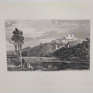 Glen Flesk Castle, 1884 PICTURESQUE IRELAND Ancient Gothic Scenery ...