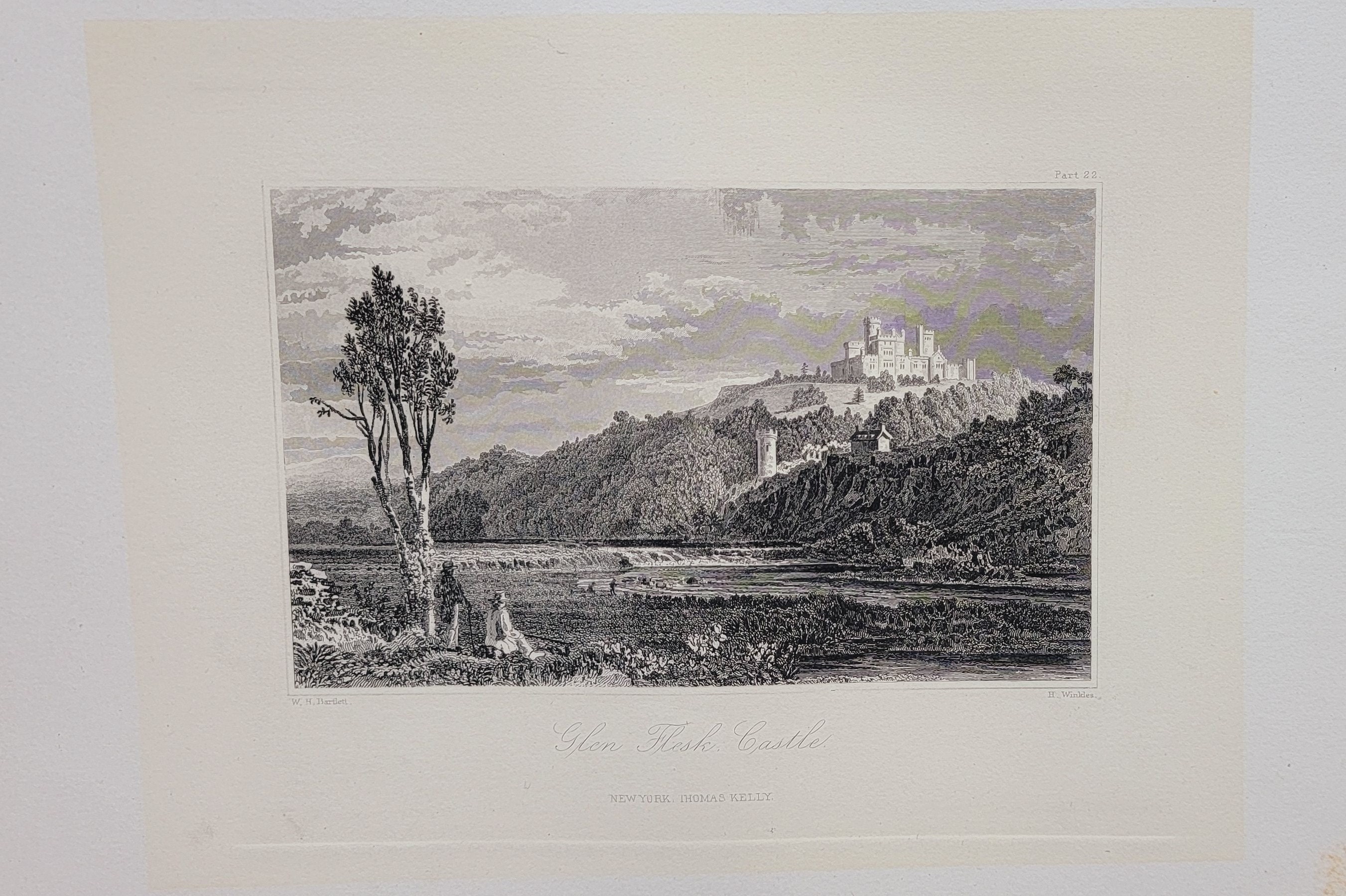 Glen Flesk Castle, 1884 PICTURESQUE IRELAND Ancient Gothic Scenery ...