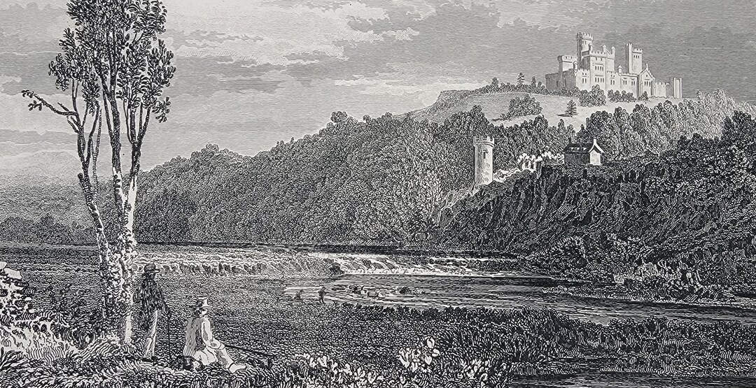 Glen Flesk Castle, 1884 PICTURESQUE IRELAND Ancient Gothic Scenery ...