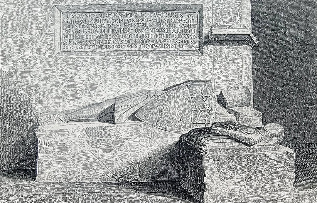 Strongbow's Monument Tomb Christ Church Cathedral Dublin, 1884 ...