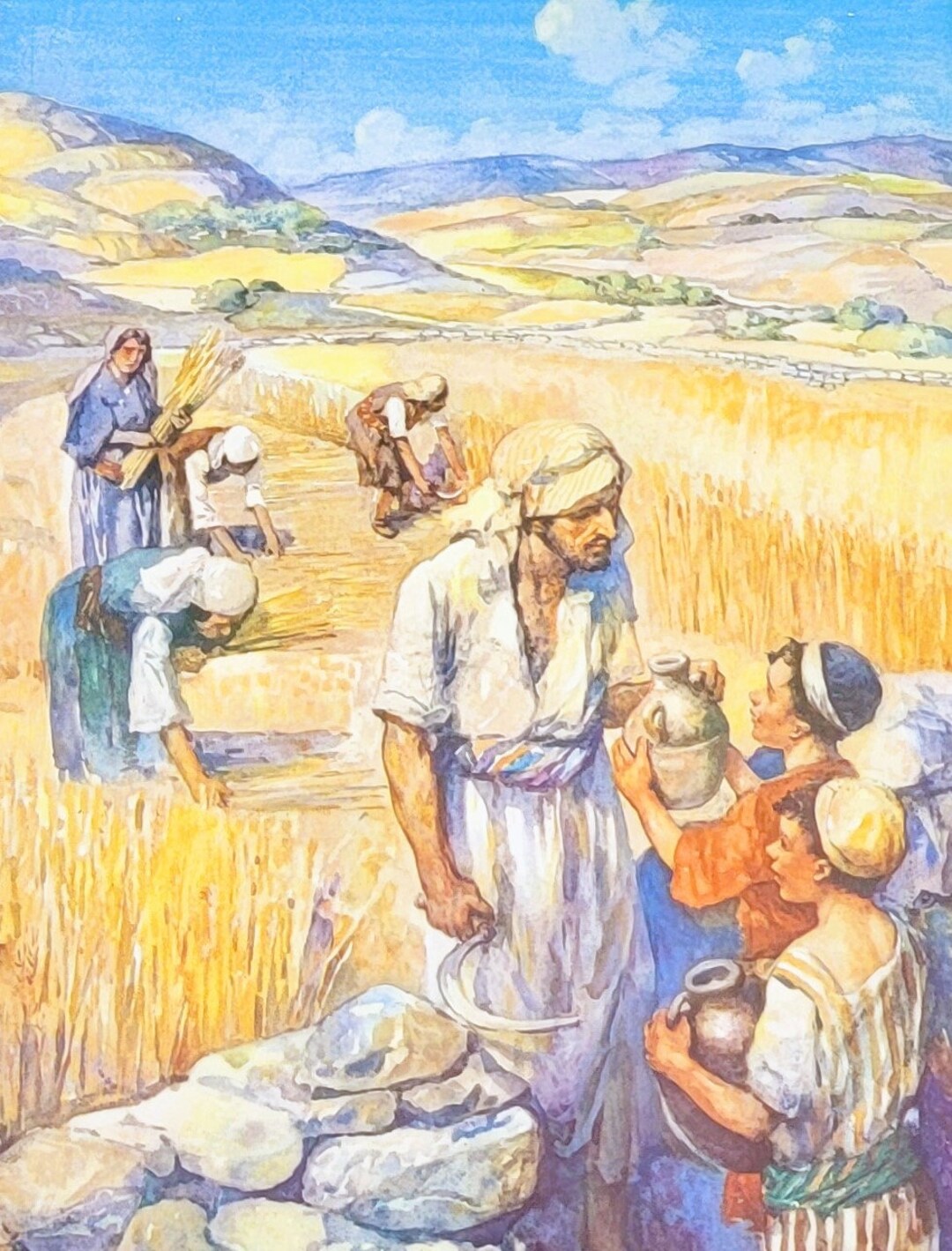 Harvest Helper's in God's World by Arthur Becher Providence Lithograph ...