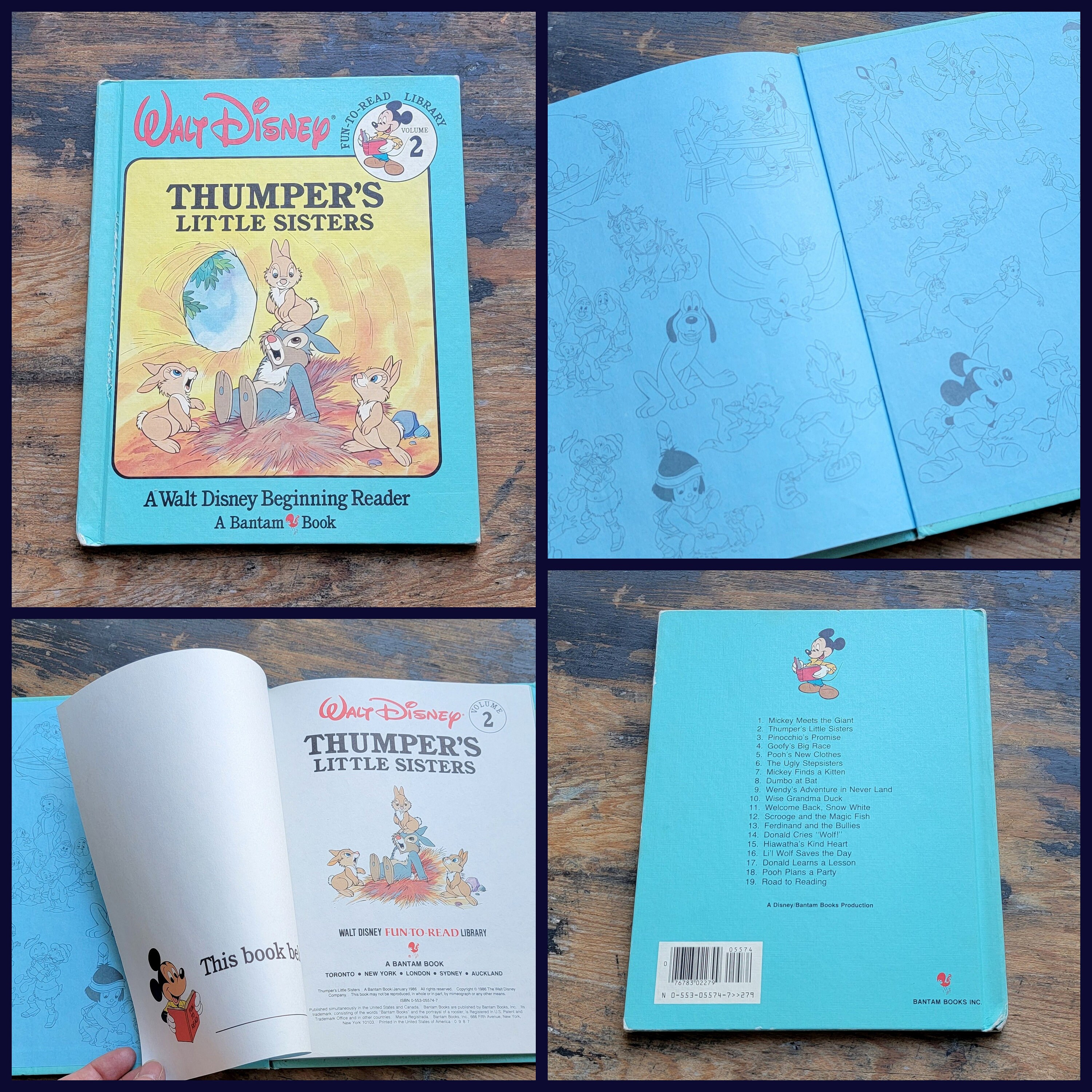 Walt Disney Beginning Reader: Pinocchio Promise, Thumper's Little ...