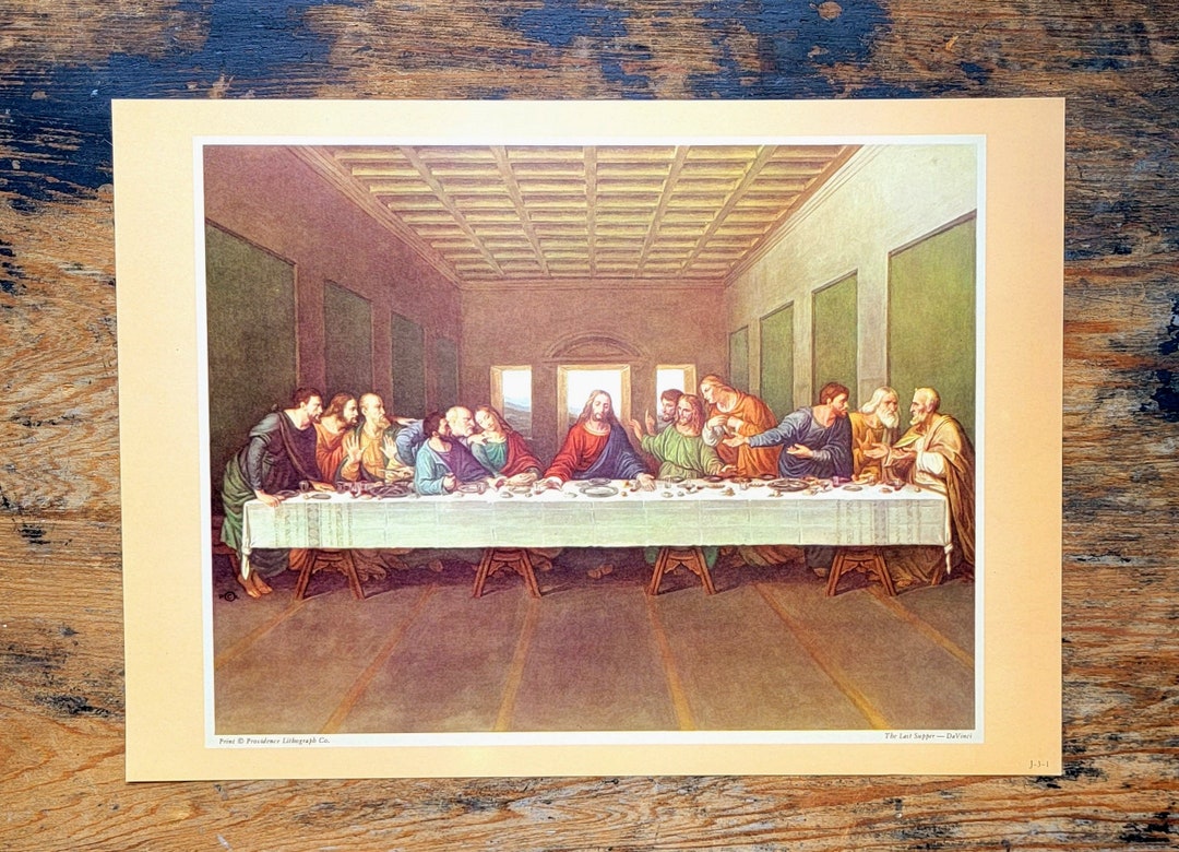 The Last Supper by Leonardo Da Vinci Providence Lithograph Co. - Etsy ...