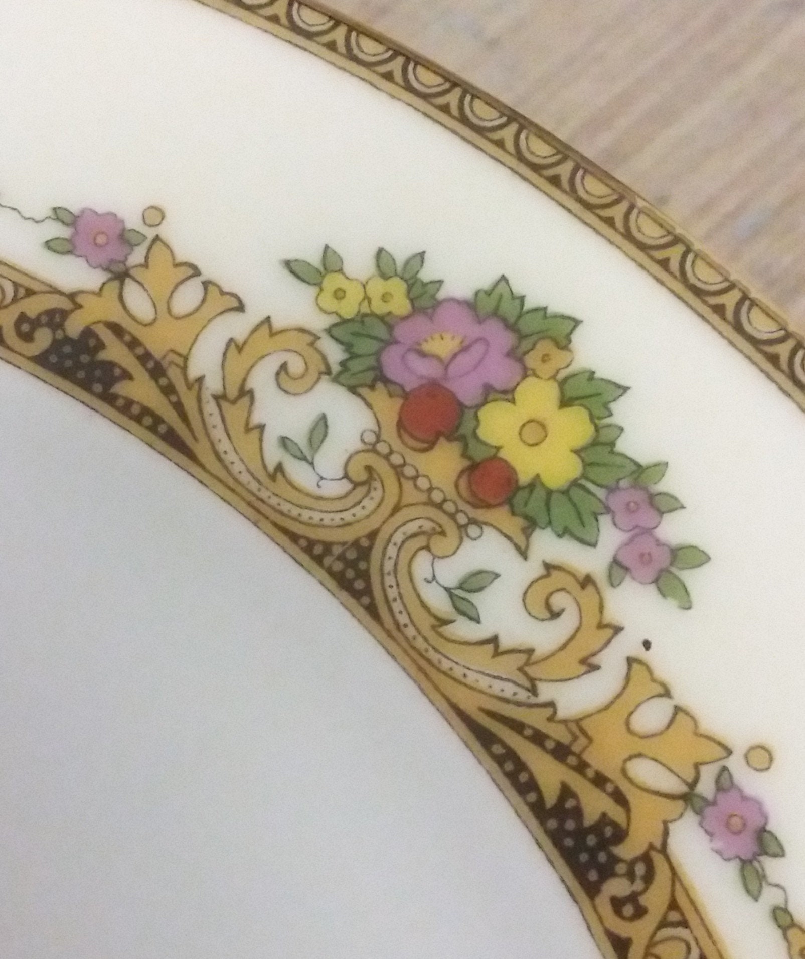 6 Jonroth Studios Brunswick Salad Plates Hand Painted Fine - Etsy