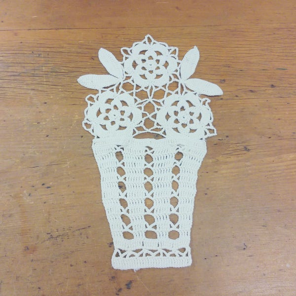 Applique Flower Basket - Etsy