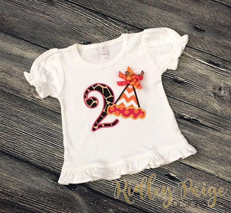 2nd Birthday Girls Shirt Second Birthday Girl T Shirt Etsy