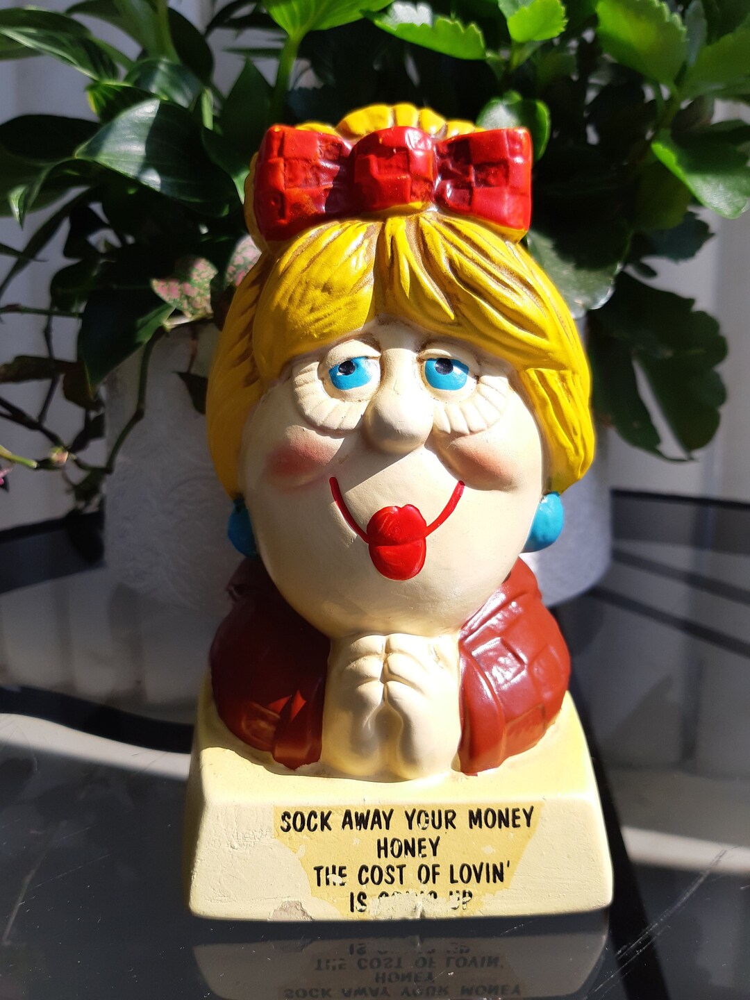1972 Paula Warner Bros. Piggy Bank Mark WB13 Lady Head Piggy - Etsy