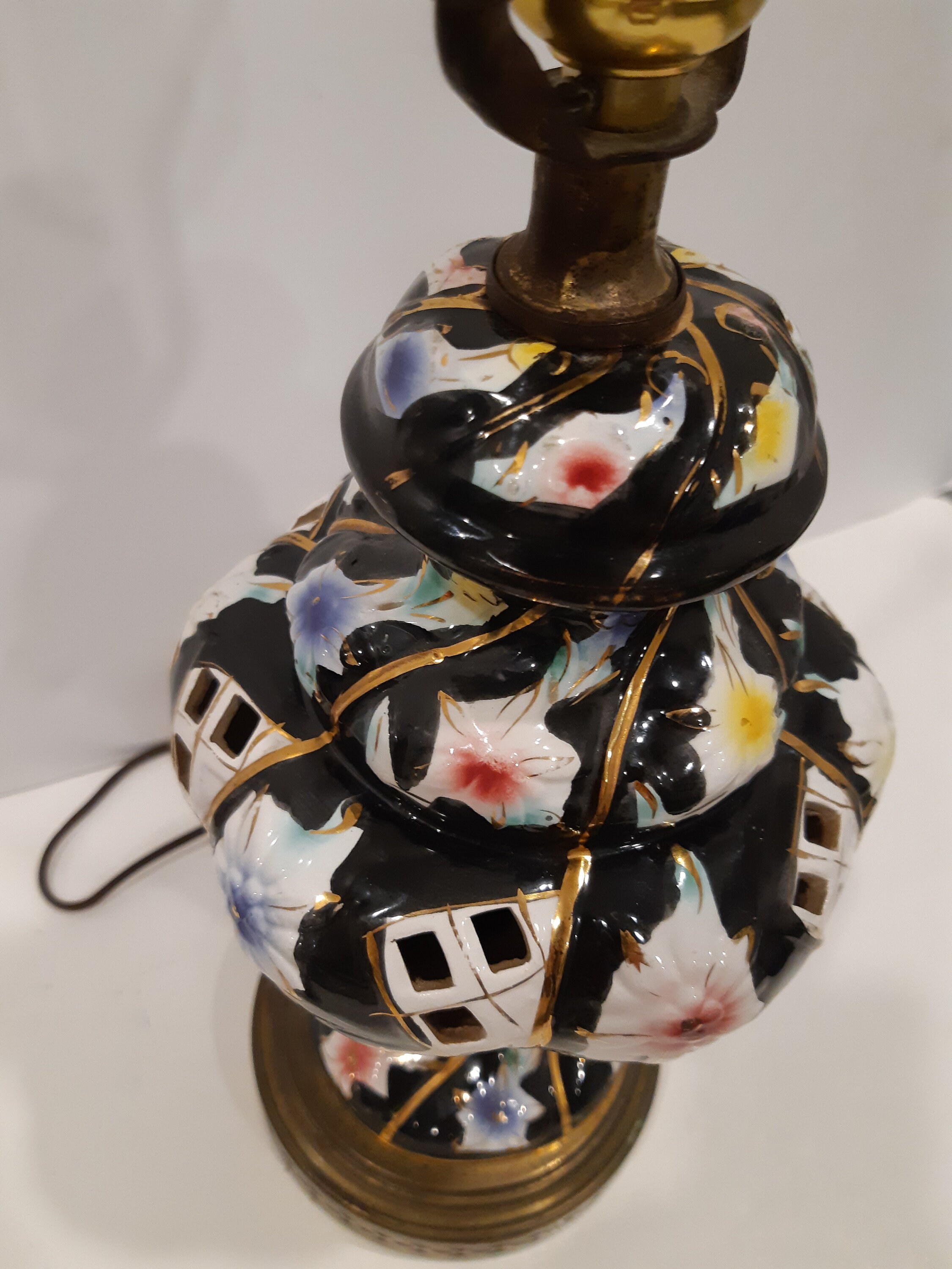 1950's Italian Capodimonte Table Lamp Made in Italy Made of Porcelain ...