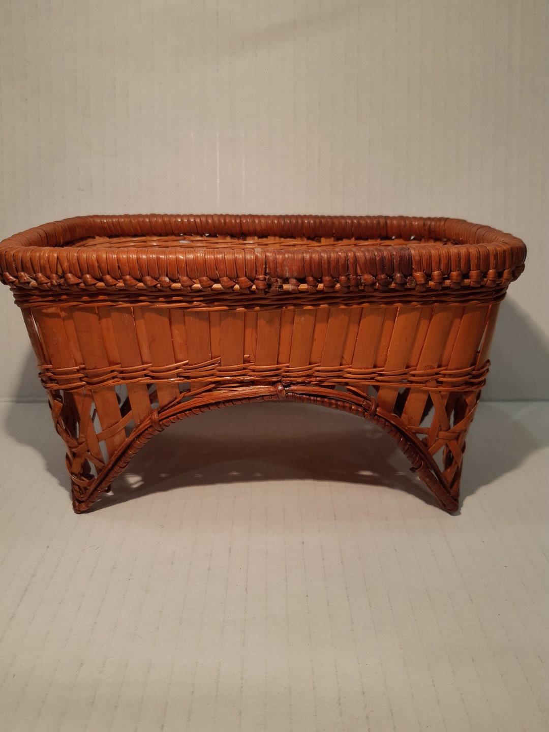 Mini Rattan Plant Basket Succulent Planter Planter Planter With Legs - Etsy