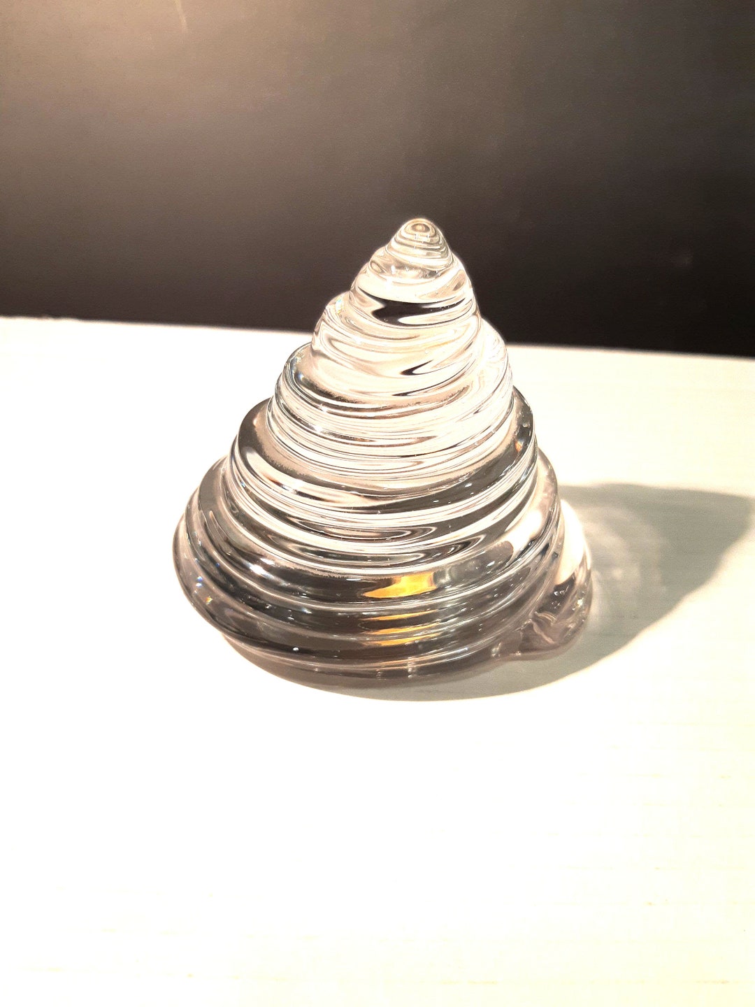 Vintage Crystal Glass Poop Paperweight Handmade Made in Taiwan Original ...