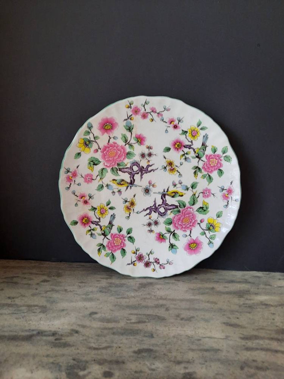 Vintage Old Foley James Kent Ltd Made in England Chinese Rose Pattern ...