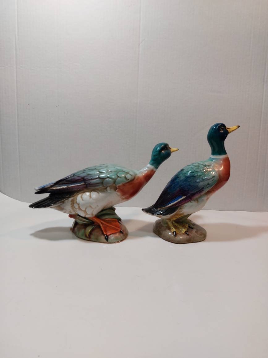 Mallard Duck Figurines Vintage Made in Italy Numbered 23/900 24/900 ...