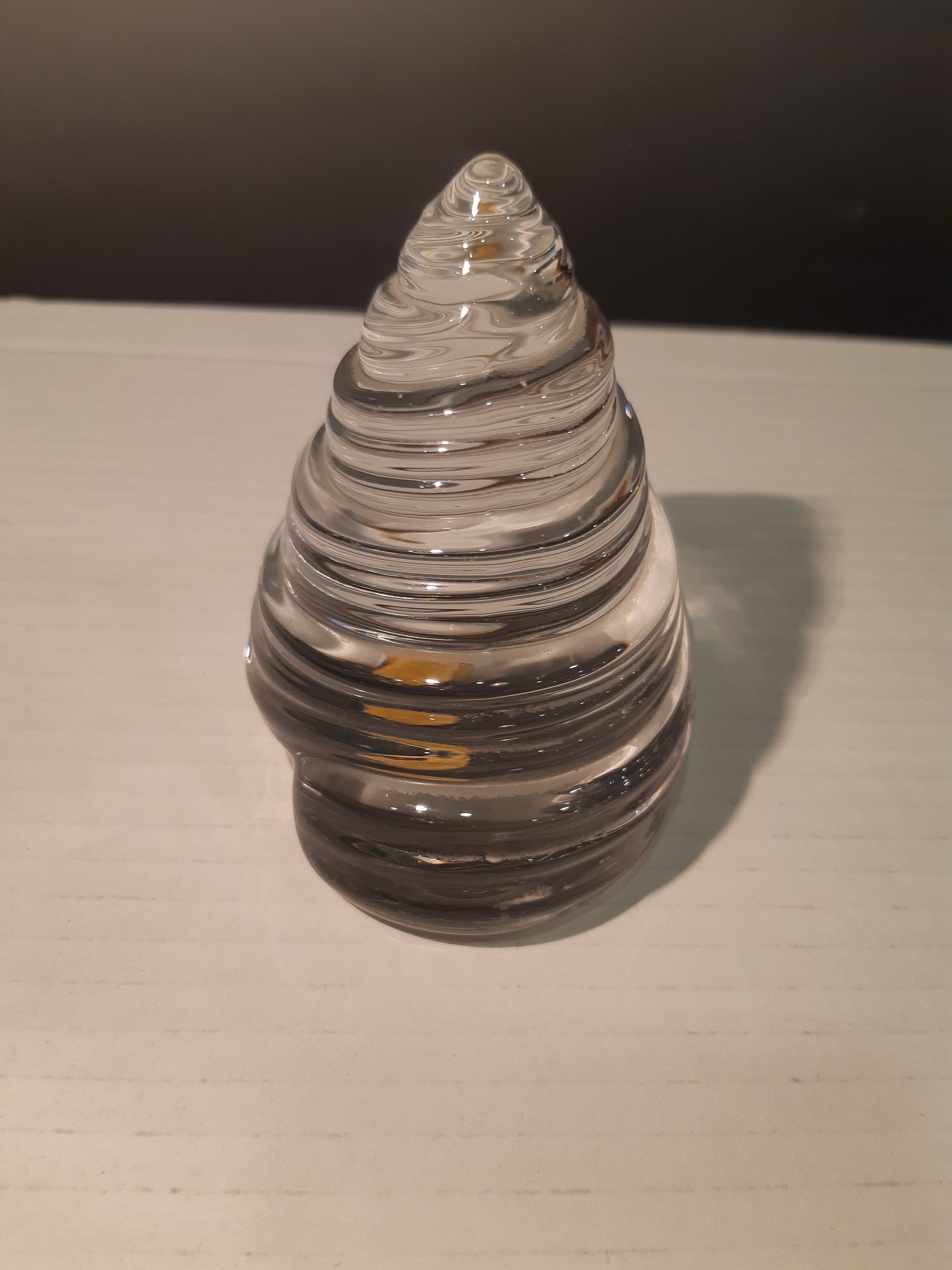 Vintage Crystal Glass Poop Paperweight Handmade Made in Taiwan - Etsy