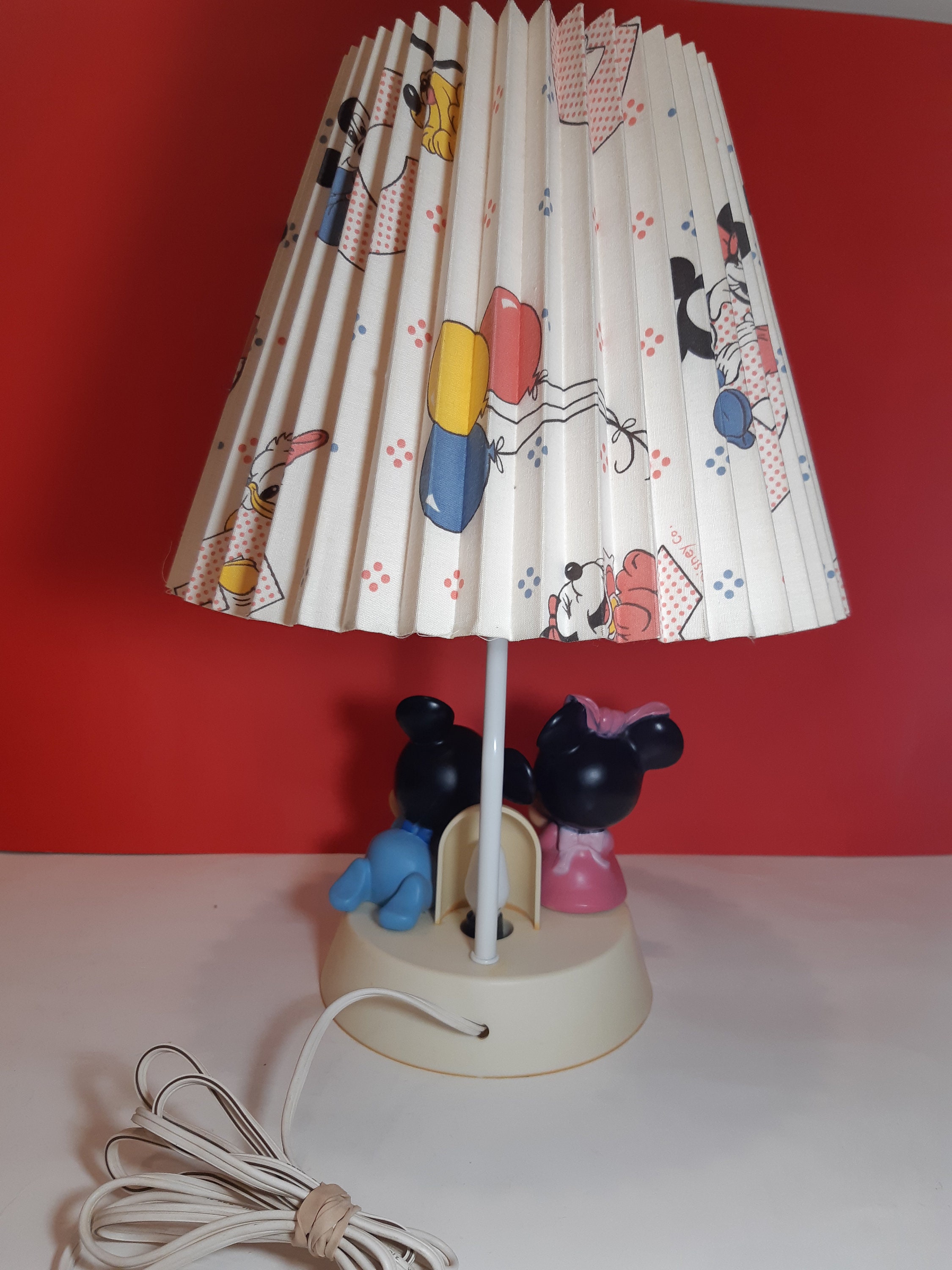 1984 Mickey and Minnie Mouse Lamp Walt Disney Lamp Kids Lamp 2 Light ...