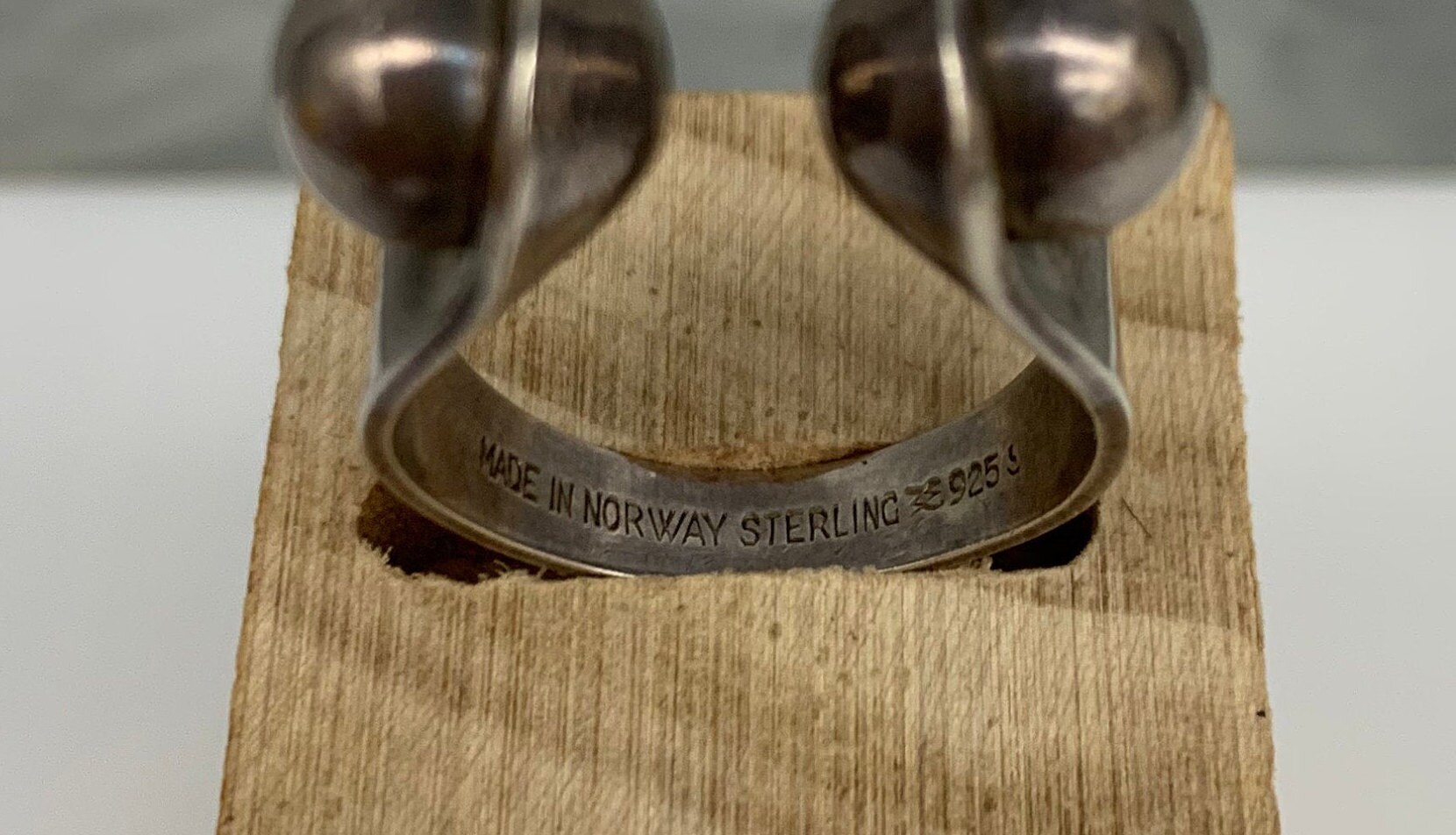 Vintage Aksel Holmsen Sterling Silver Modernist Ring, Size: 8.5, Made ...