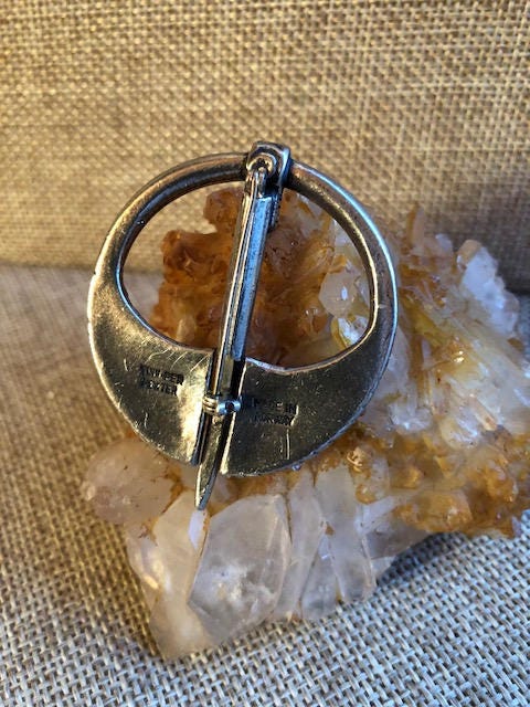 Vintage Tinn-Per Pewter Tribal Brooch/Pin, Norway