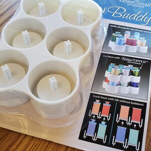 Taylor 6 Spool & Bobbin Buddy to Hold Organize Thread New in Original ...