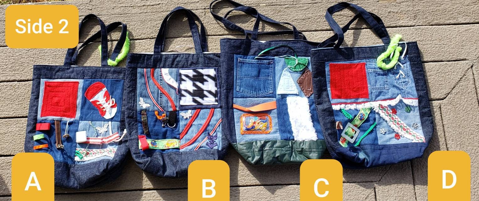 BUSY BOOK BAG 8 Quiet Activity Textures Colors Panel - Etsy