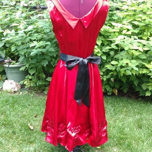 Lucifer's Sigil Dress / Red Satin H and R London dress | Etsy