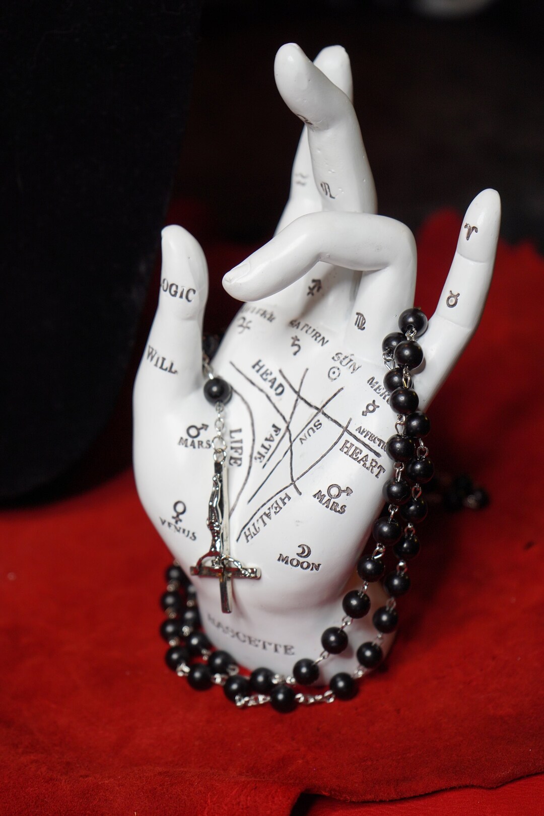 Inverted Cross Rosary - Etsy