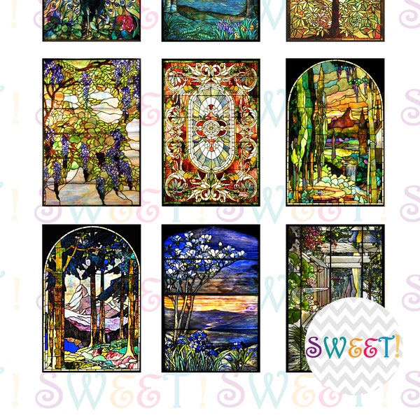 Stained Glass Sheet Etsy 1933