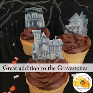 Edible Gravestone Cupcake Toppers - Etsy