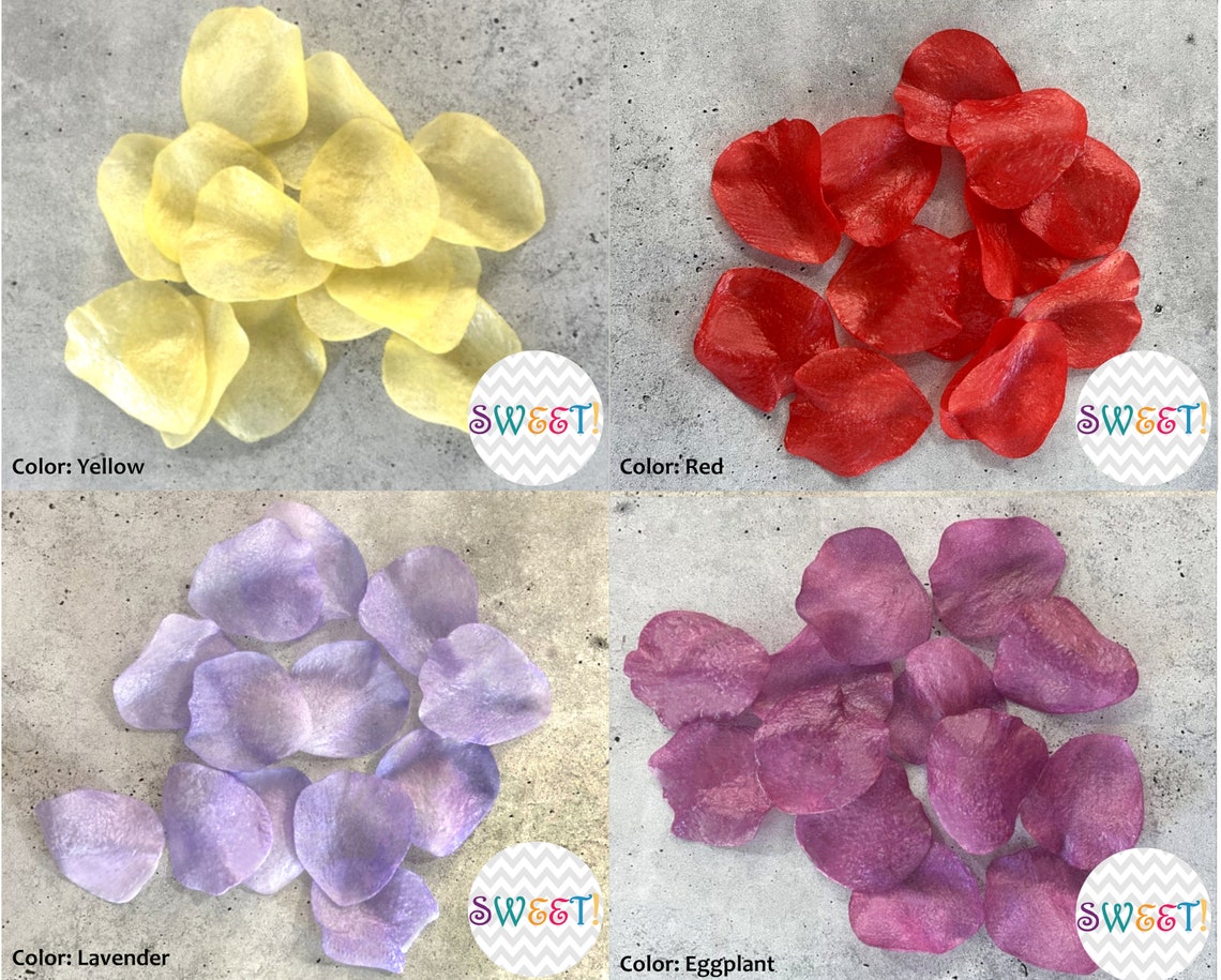 Edible Rose Petals Wafer Paper Flowers for Cakes and Cupcakes - Etsy