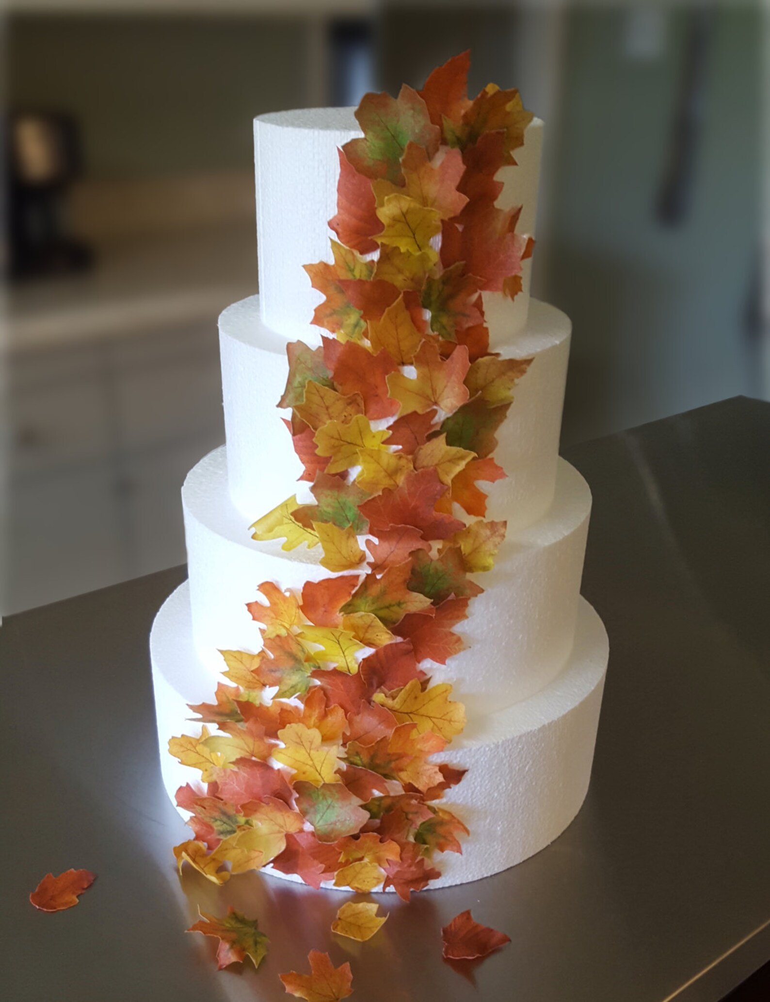 Edible Fall Leaves Double Sided - Etsy