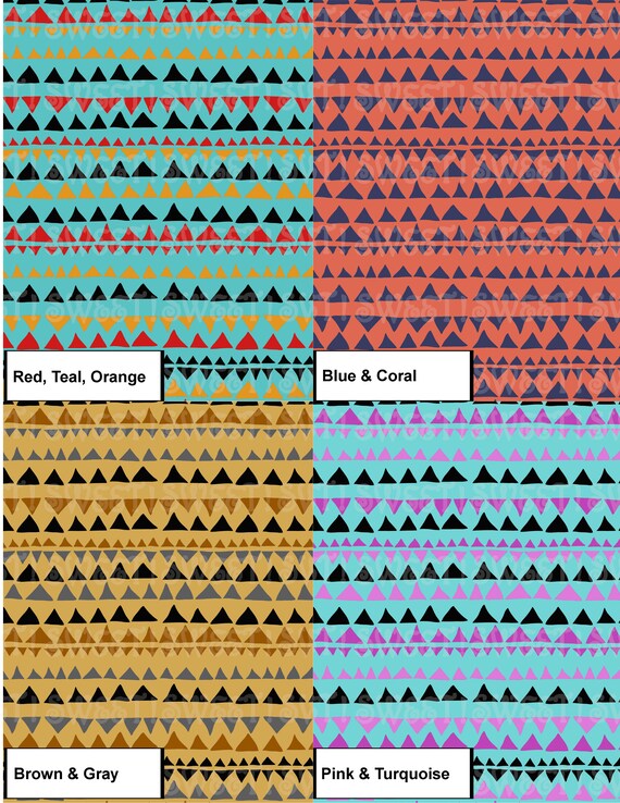 Edible Pattern Sheet Tribal Triangles Wafer Paper or - Etsy