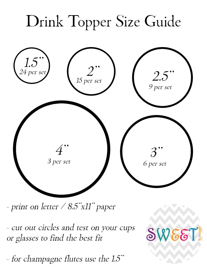 Edible Modern Monogram With Names Drink Toppers - Etsy