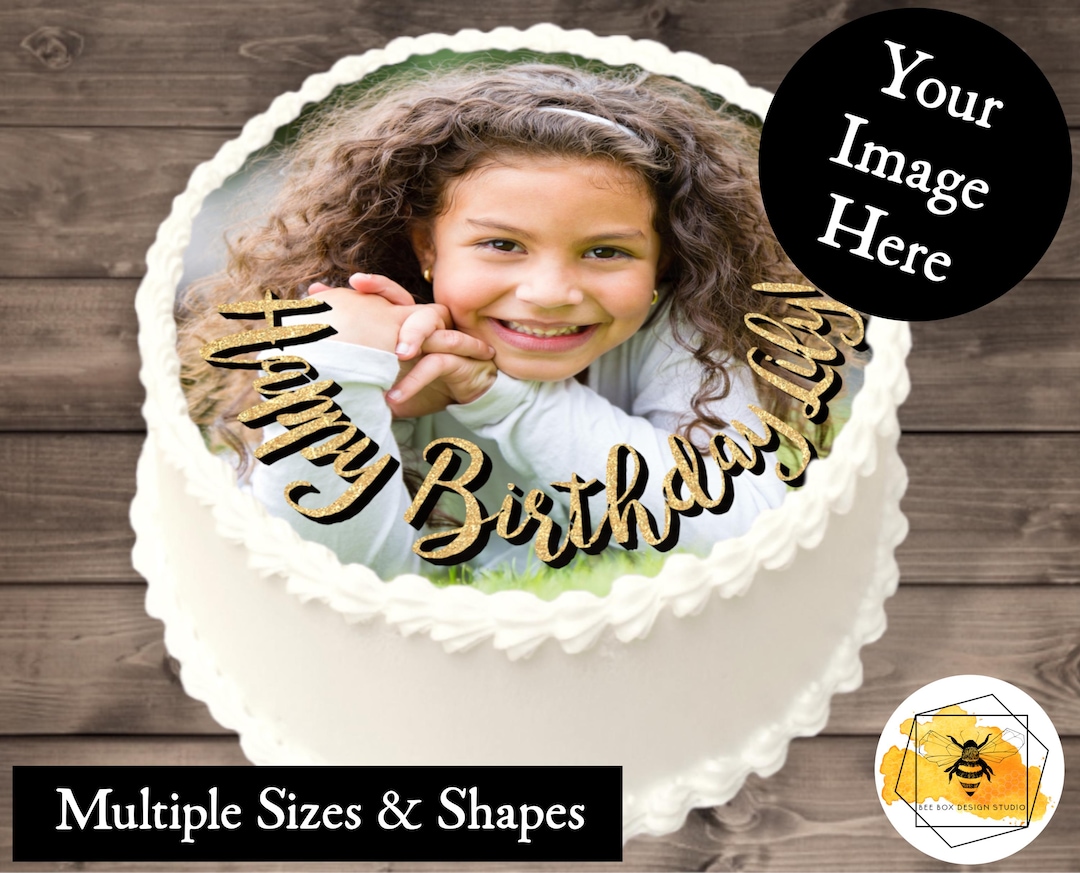 Customized Edible Cake Toppers: Wafer Paper or Frosting Sheet - Etsy