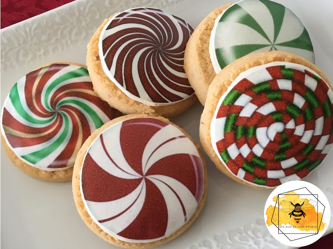Edible Christmas Candy Cookie Cupcake Cake Oreo Toppers Wafer Paper or ...