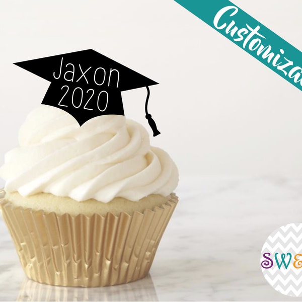 Graduation Cupcake Toppers With Photo - Etsy